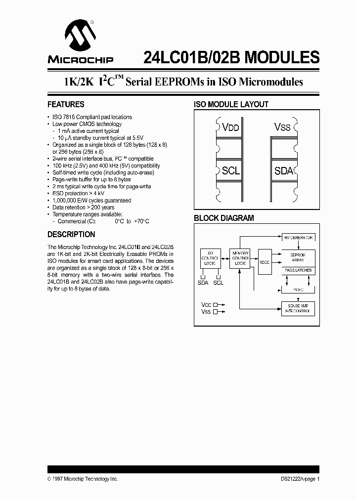24LC01B_78021.PDF Datasheet Download --- IC-ON-LINE