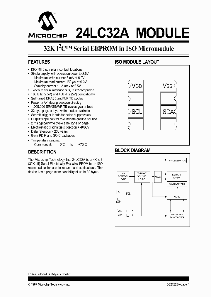 24LC32A_194293.PDF Datasheet Download --- IC-ON-LINE