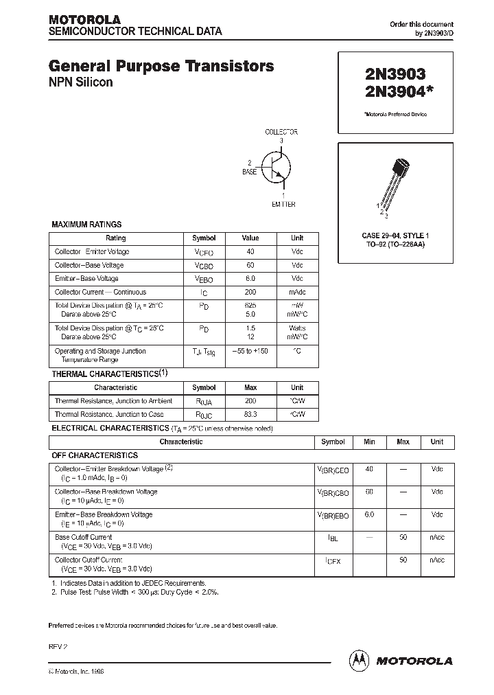 2N3903_191812.PDF Datasheet Download --- IC-ON-LINE