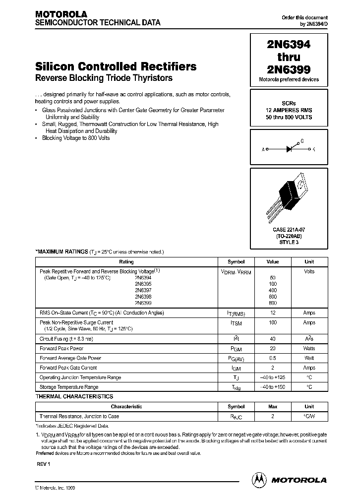 2N6395_189393.PDF Datasheet Download --- IC-ON-LINE