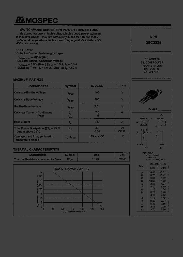2SC2335_187382.PDF Datasheet Download --- IC-ON-LINE