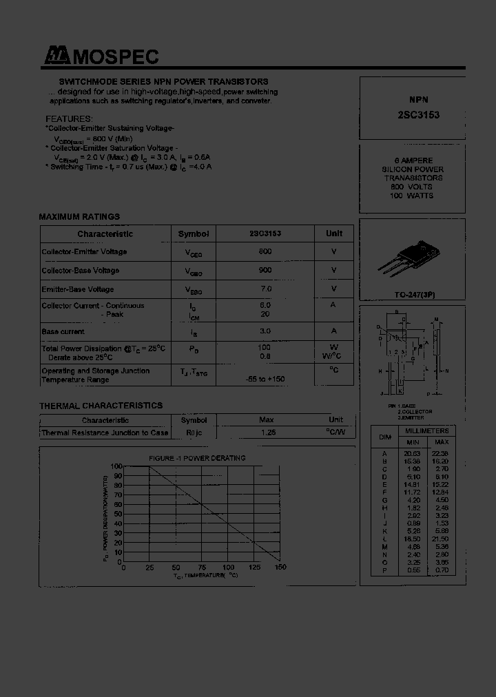 2SC3153_187683.PDF Datasheet Download --- IC-ON-LINE