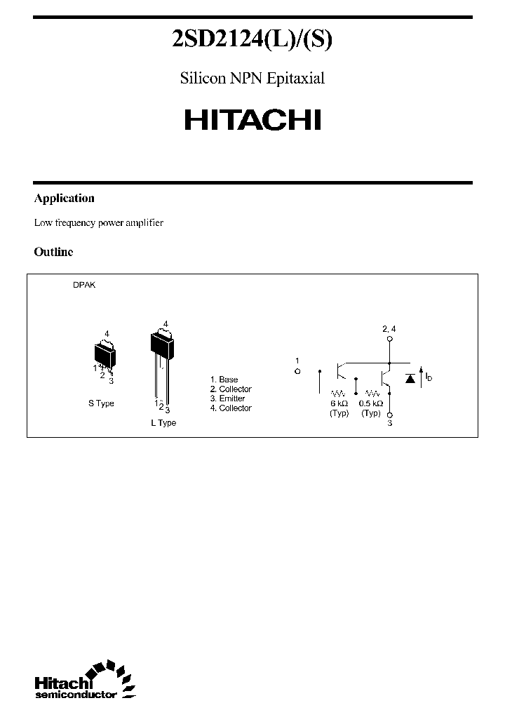 2SD2124_186789.PDF Datasheet Download --- IC-ON-LINE