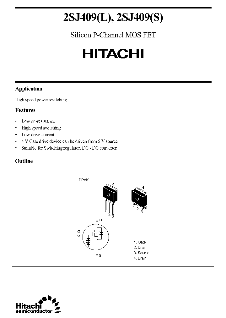 2SJ409_12848.PDF Datasheet Download --- IC-ON-LINE