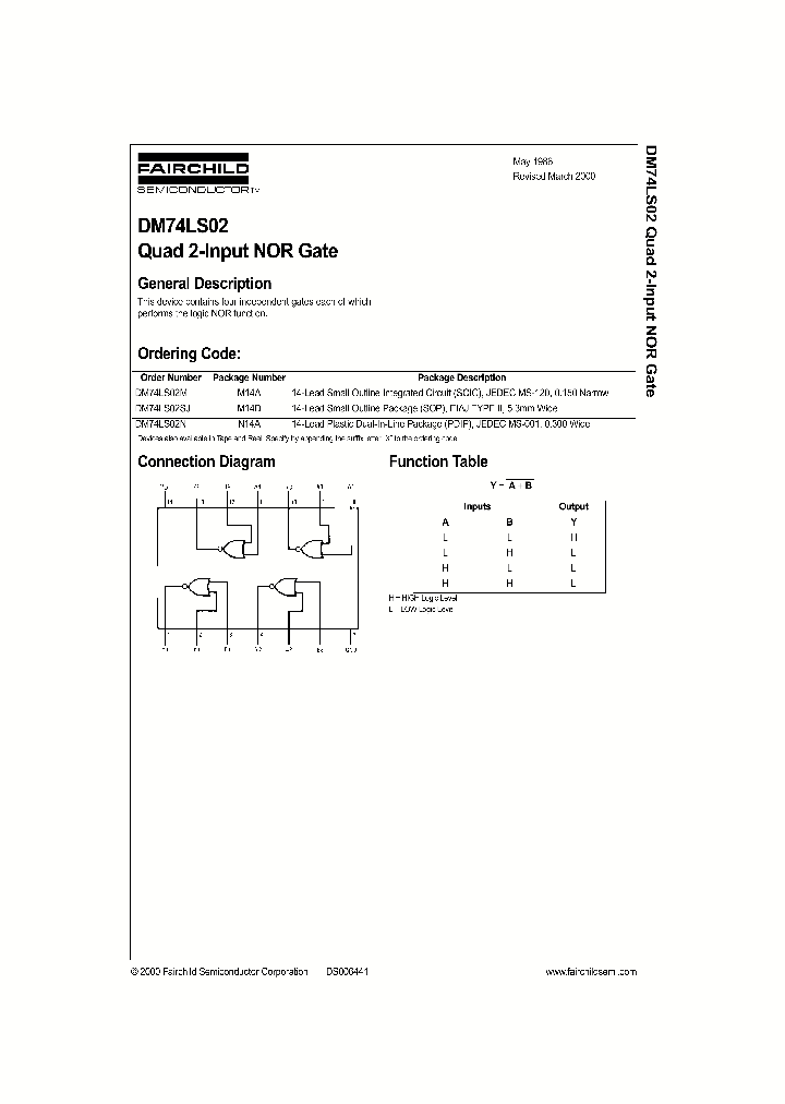 74LS02_181463.PDF Datasheet Download --- IC-ON-LINE