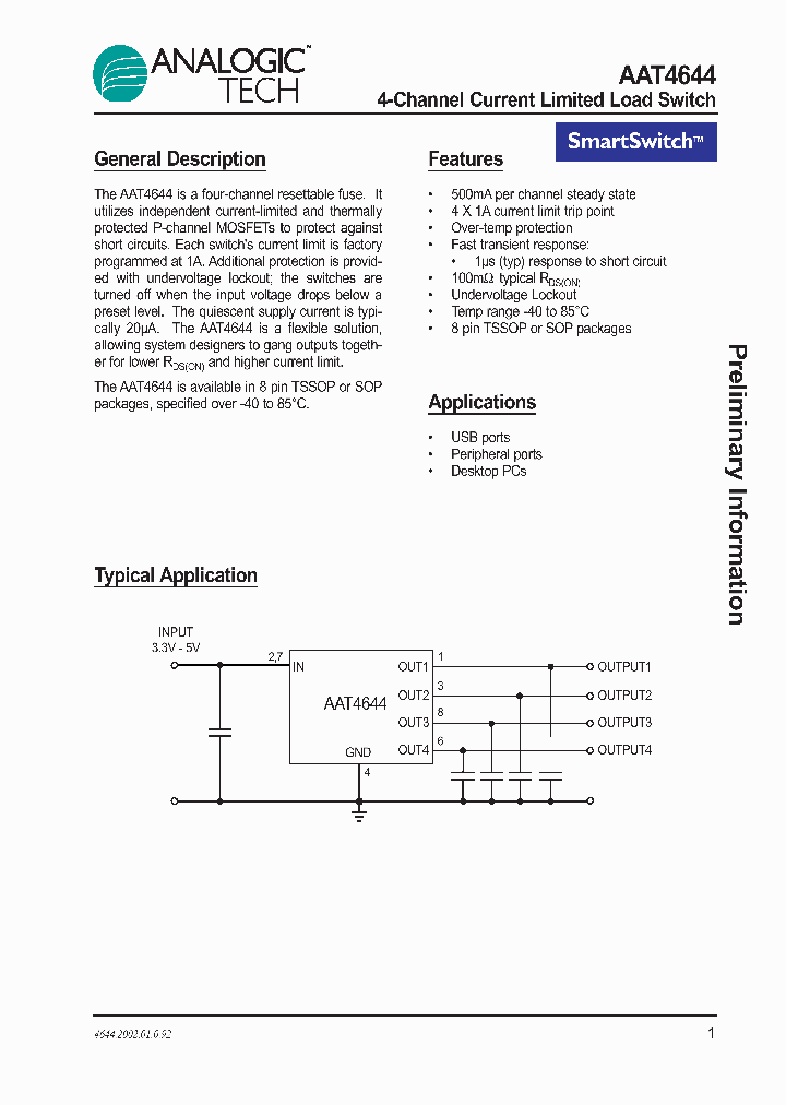 AAT4644_73023.PDF Datasheet Download --- IC-ON-LINE