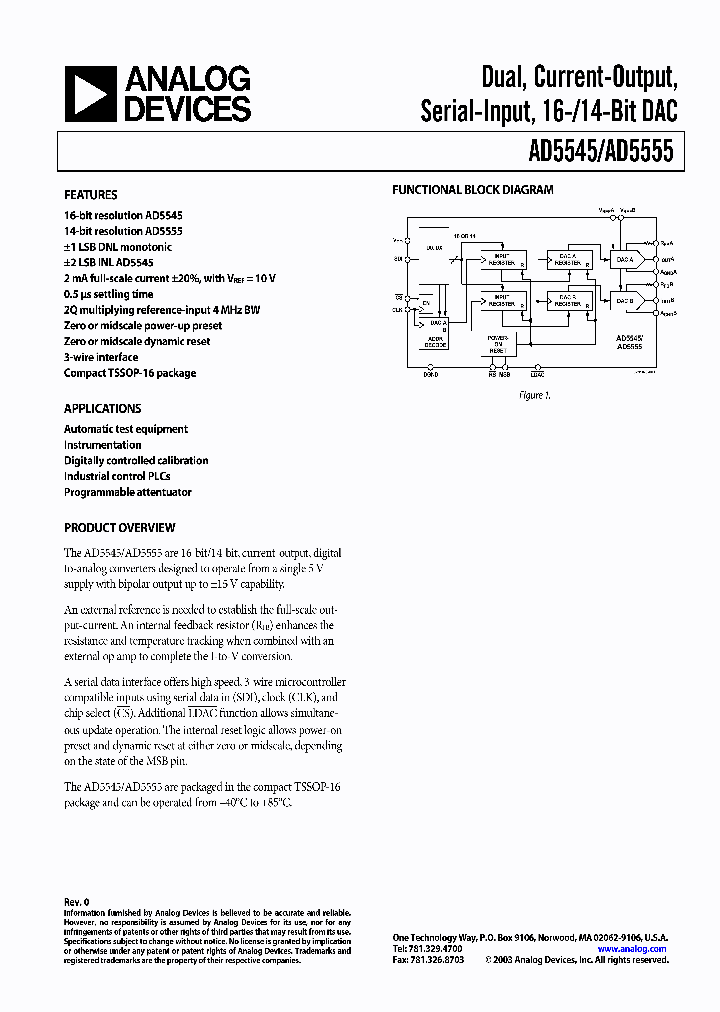 AD5555CRU_154417.PDF Datasheet Download --- IC-ON-LINE