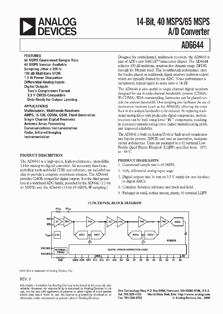 AD6644AST-40_77539.PDF Datasheet Download --- IC-ON-LINE