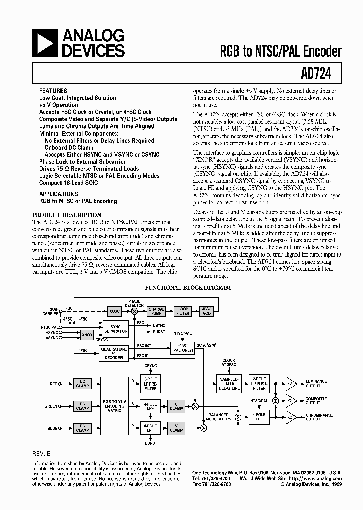 AD724JR_114522.PDF Datasheet Download --- IC-ON-LINE