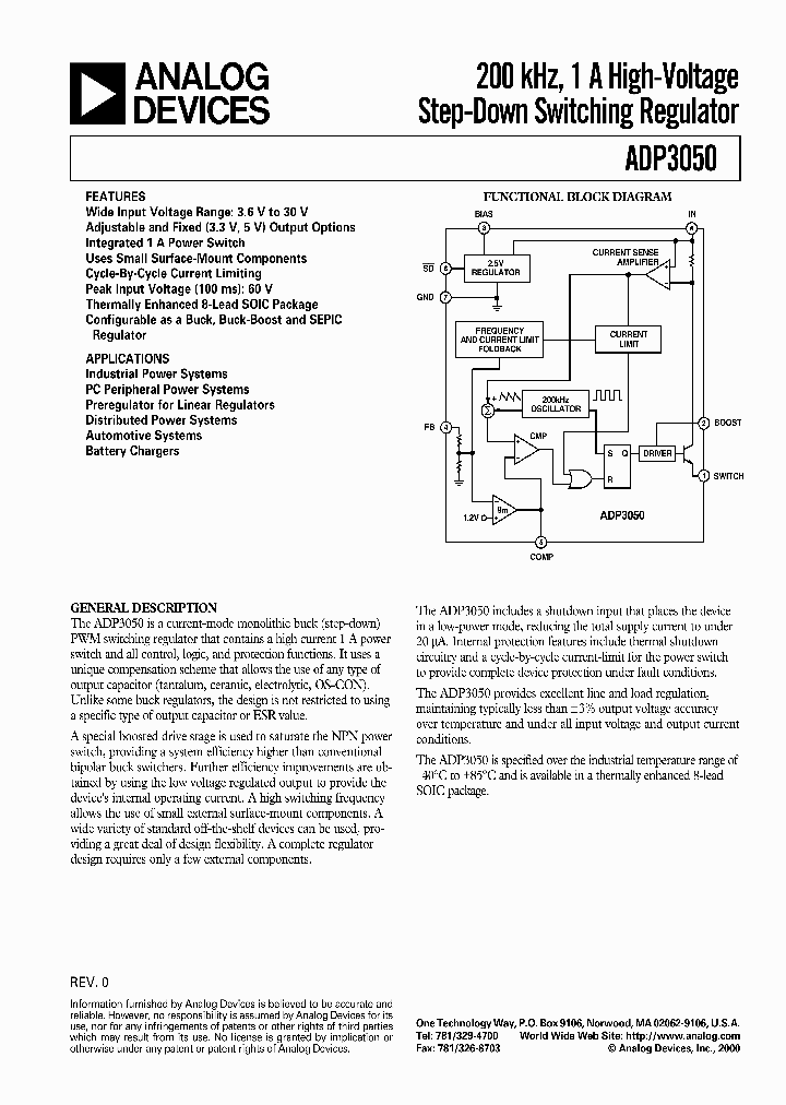 ADP3050_167721.PDF Datasheet Download --- IC-ON-LINE