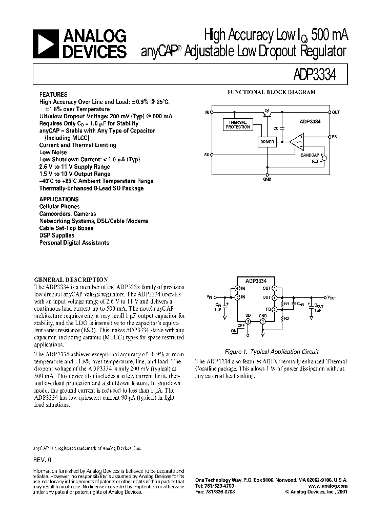 ADP3334_21276.PDF Datasheet Download --- IC-ON-LINE