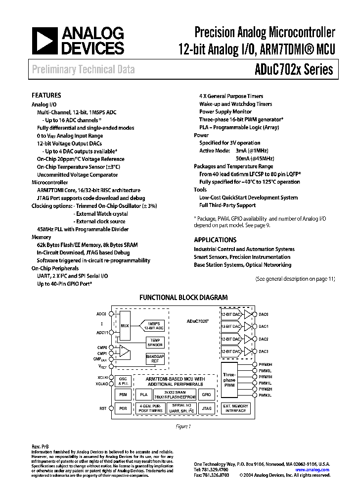 ADUC702_60853.PDF Datasheet Download --- IC-ON-LINE