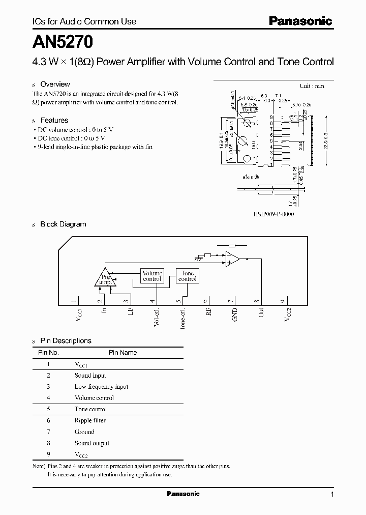 AN5270_180543.PDF Datasheet Download --- IC-ON-LINE