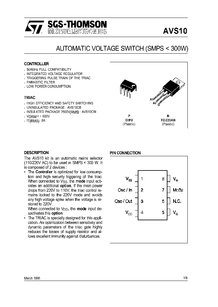 AVS10_39738.PDF Datasheet Download --- IC-ON-LINE