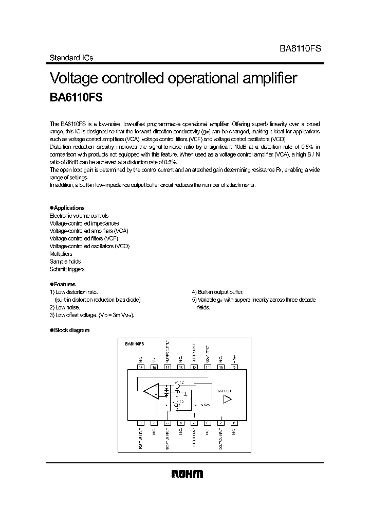 BA6110_105362.PDF Datasheet Download --- IC-ON-LINE