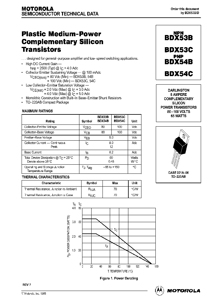 BDX53B_45302.PDF Datasheet Download --- IC-ON-LINE