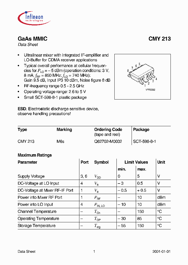 CMY213_44547.PDF Datasheet Download --- IC-ON-LINE
