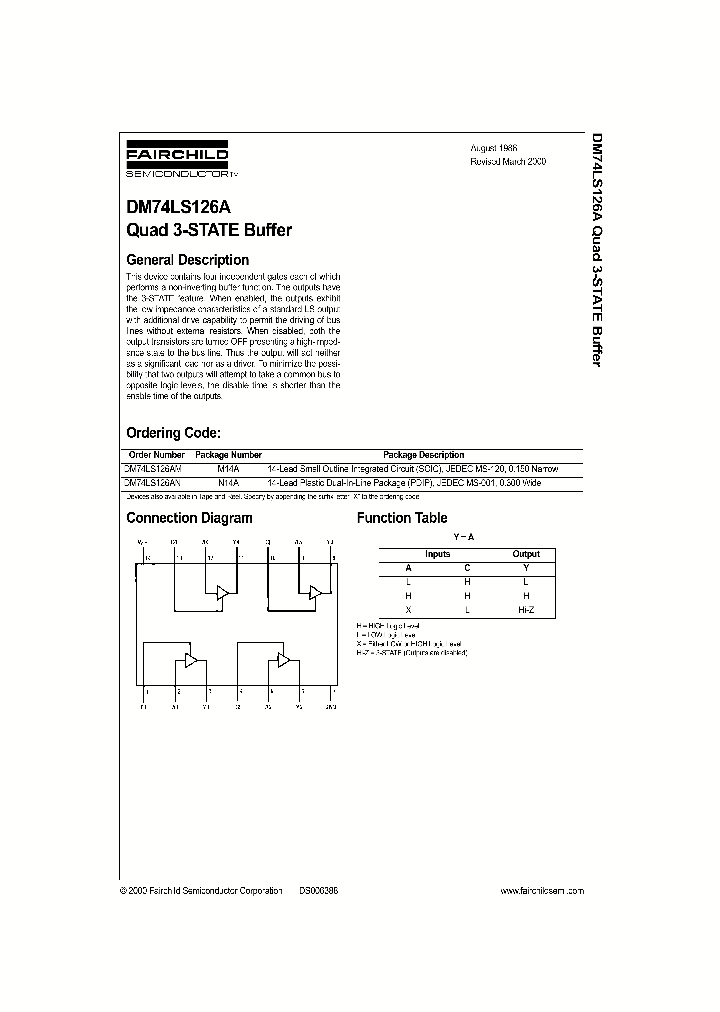 DM74LS126A_19099.PDF Datasheet Download --- IC-ON-LINE