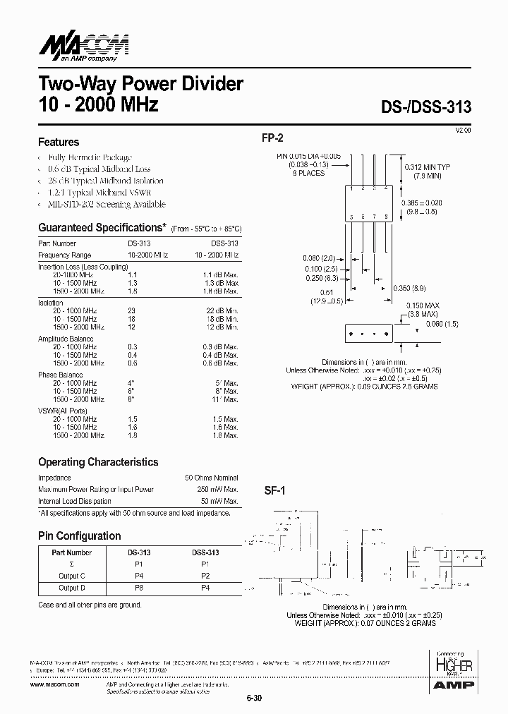 DS-313_40650.PDF Datasheet Download --- IC-ON-LINE