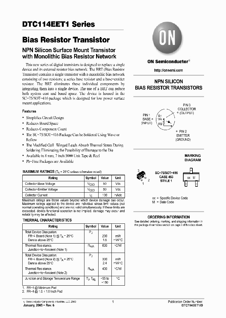 DTC114EET1G_24647.PDF Datasheet Download --- IC-ON-LINE
