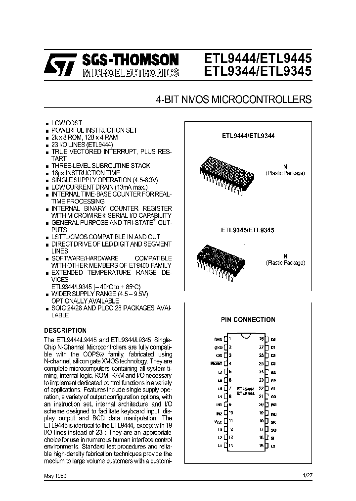 ETL9344_180947.PDF Datasheet Download --- IC-ON-LINE