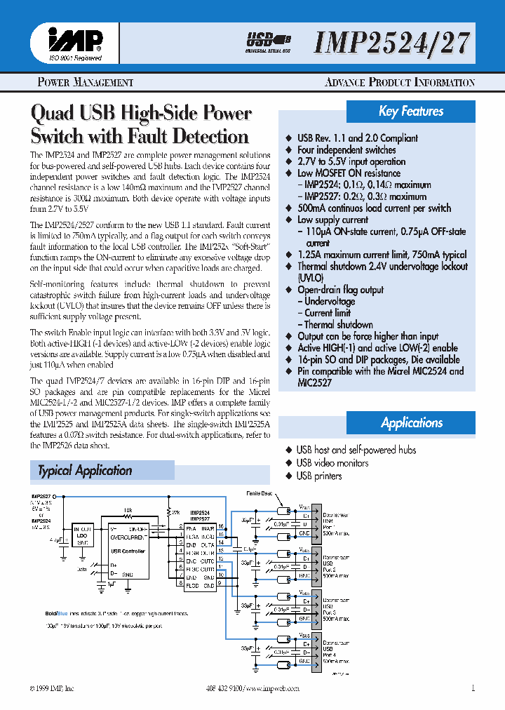 IMP2524_12001.PDF Datasheet Download --- IC-ON-LINE