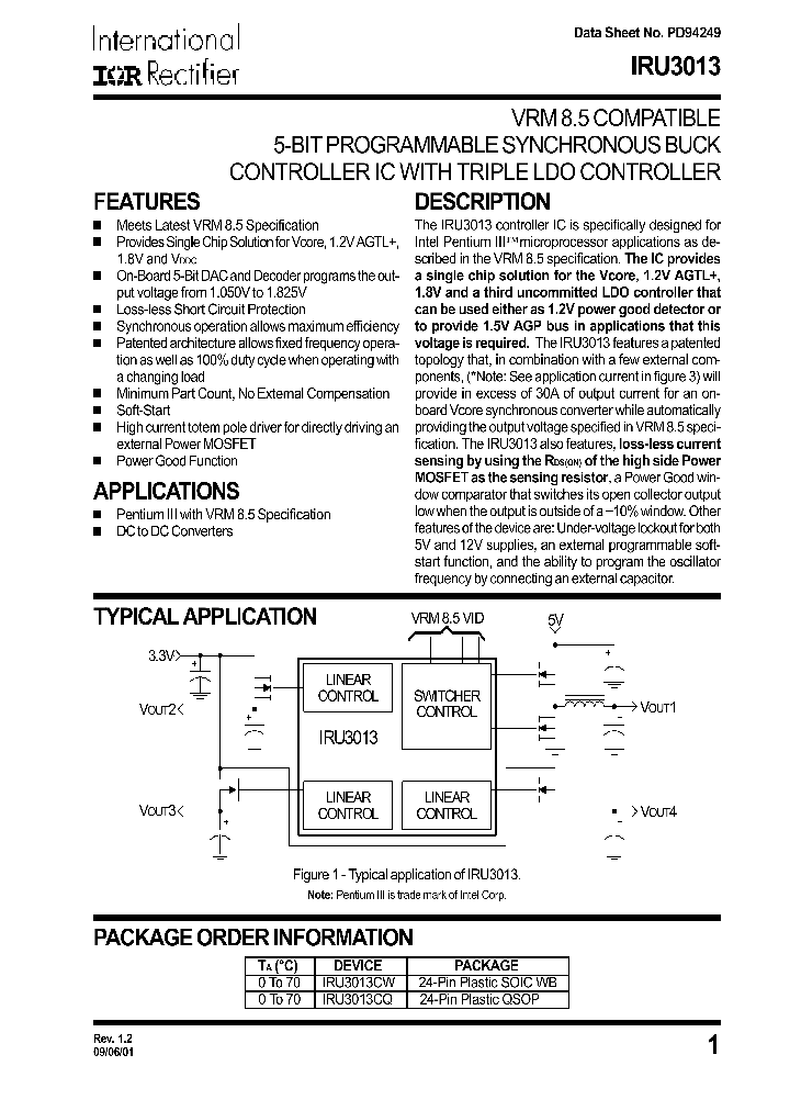 IRU3013_84049.PDF Datasheet Download --- IC-ON-LINE