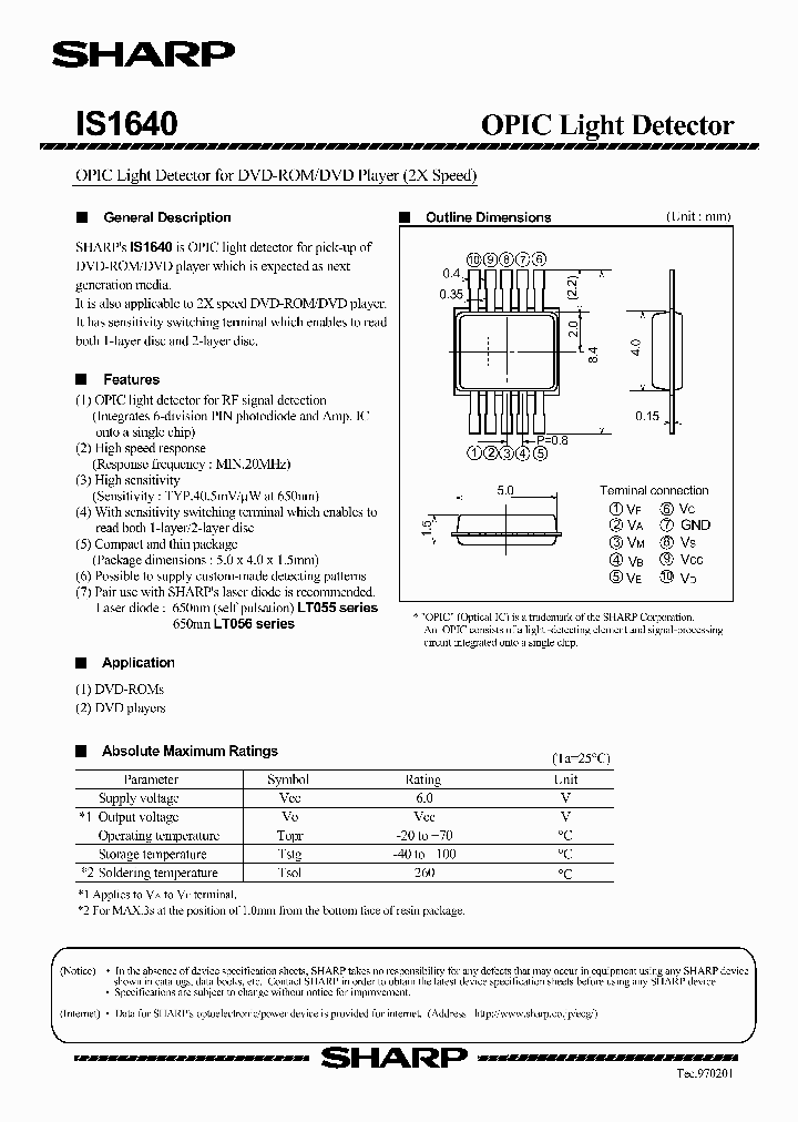 IS1640_89472.PDF Datasheet Download --- IC-ON-LINE