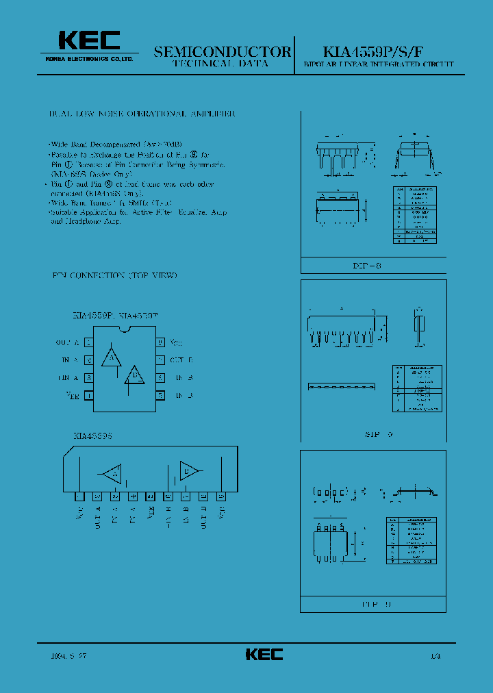 KIA4559F_106518.PDF Datasheet Download --- IC-ON-LINE