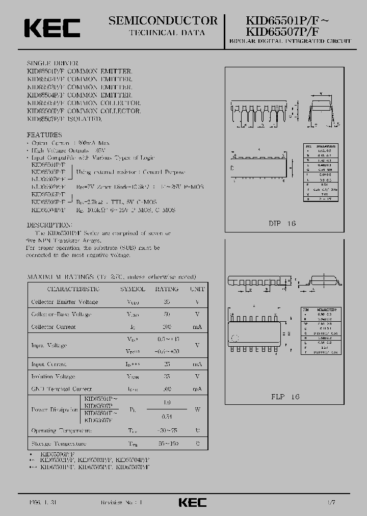 KID65501F_121372.PDF Datasheet Download --- IC-ON-LINE