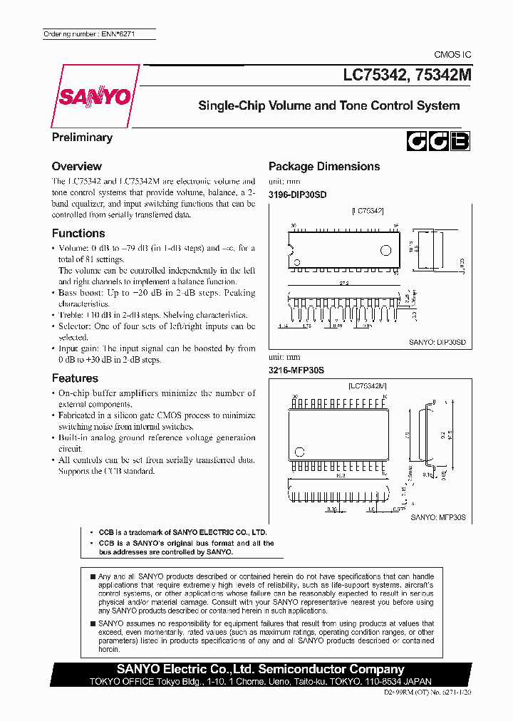 LC75342_27873.PDF Datasheet Download --- IC-ON-LINE