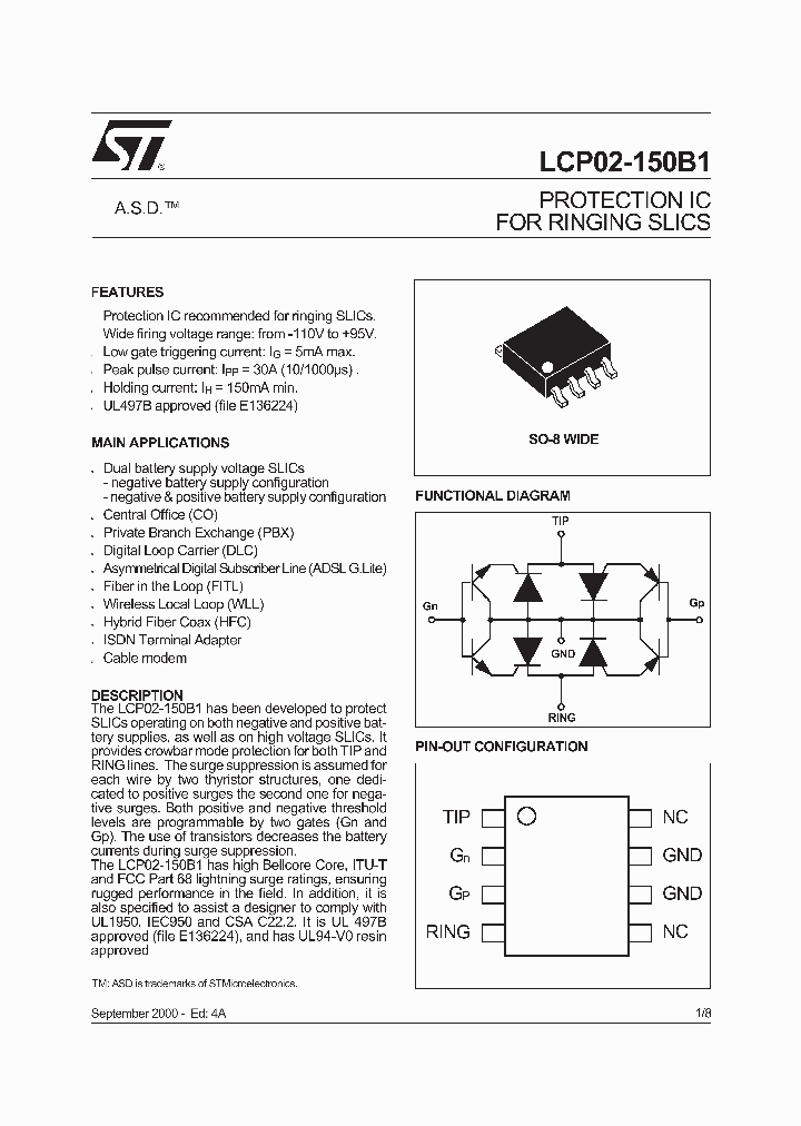 LCP02-150B1_137540.PDF Datasheet Download --- IC-ON-LINE