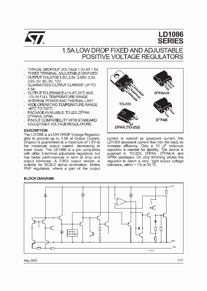 LD1086_82696.PDF Datasheet Download --- IC-ON-LINE