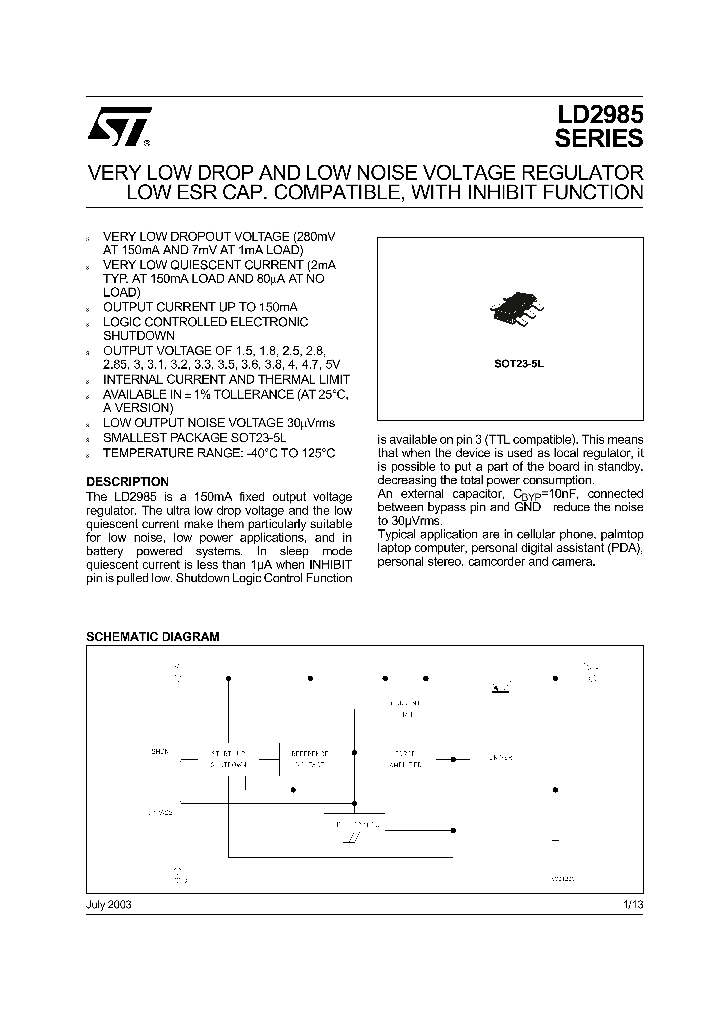 LD2985AM50R_37452.PDF Datasheet Download --- IC-ON-LINE