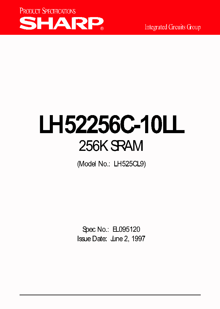 LH52256C-10LL_130651.PDF Datasheet Download --- IC-ON-LINE