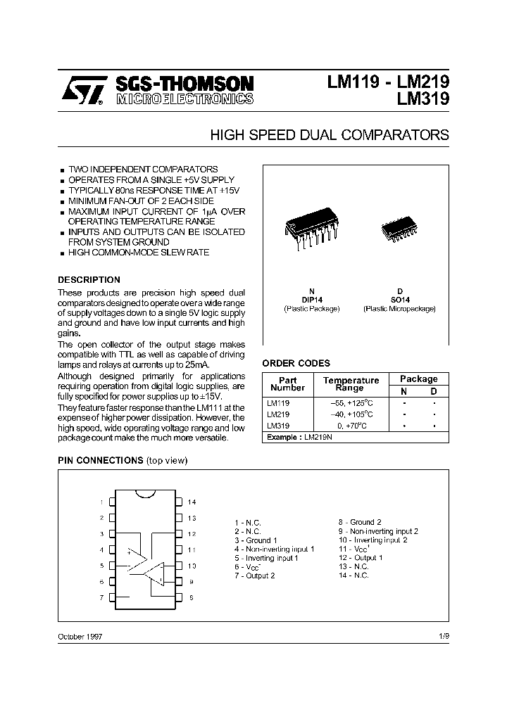 LM119-LM219_172874.PDF Datasheet Download --- IC-ON-LINE