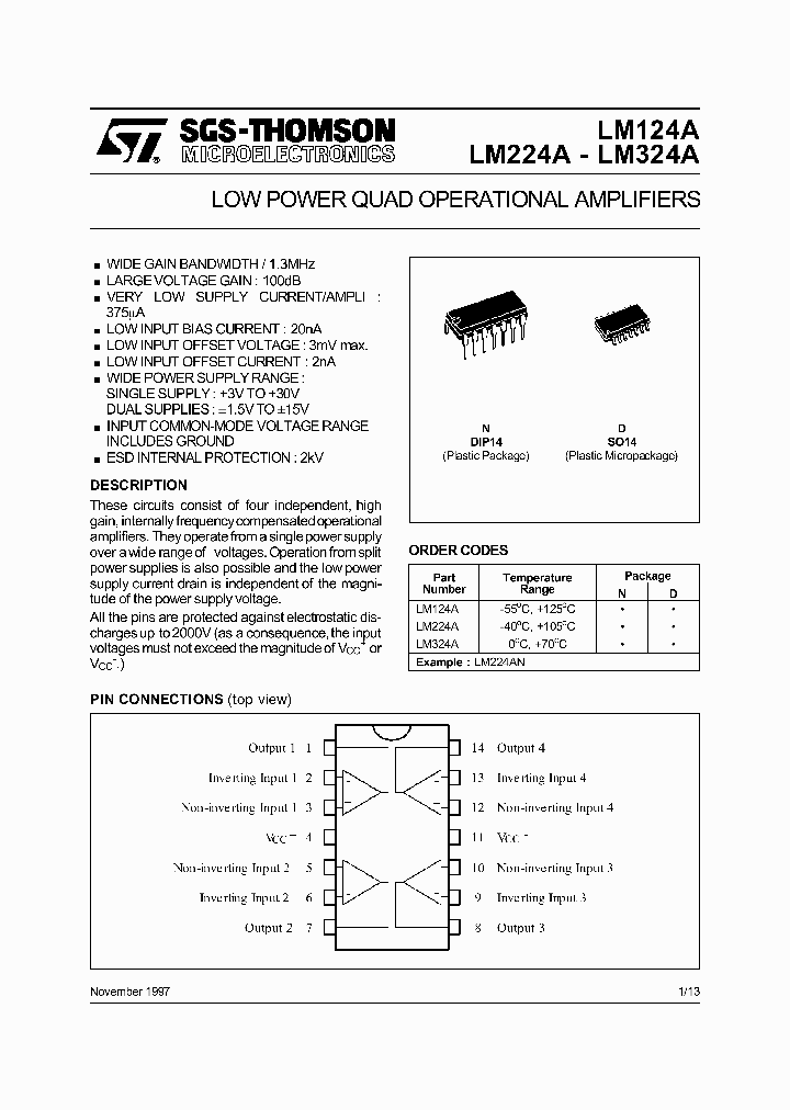 LM224A-LM324A_11247.PDF Datasheet Download --- IC-ON-LINE