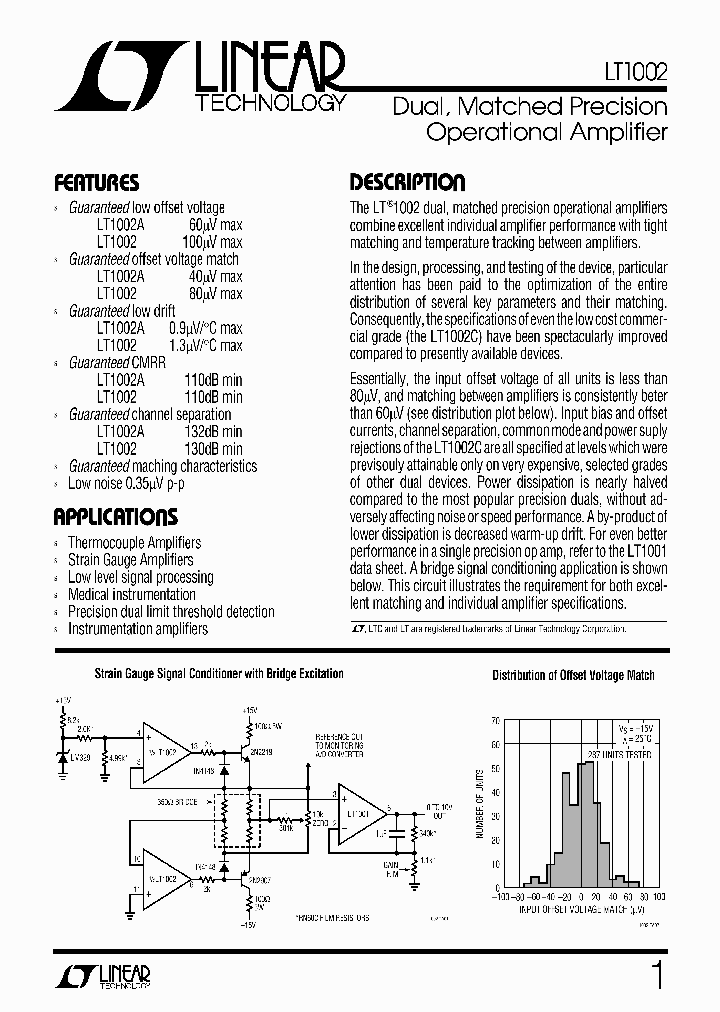 LT1002_139731.PDF Datasheet Download --- IC-ON-LINE