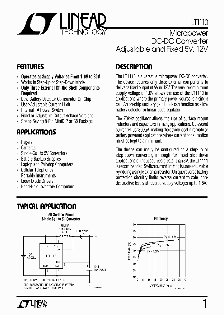 LT1110_135468.PDF Datasheet Download --- IC-ON-LINE