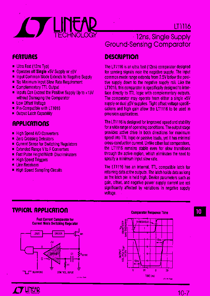 LT1116_88480.PDF Datasheet Download --- IC-ON-LINE