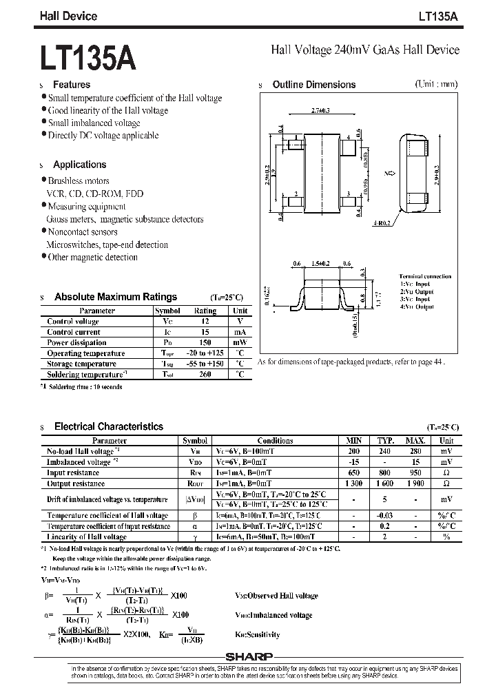 LT135A_174790.PDF Datasheet Download --- IC-ON-LINE