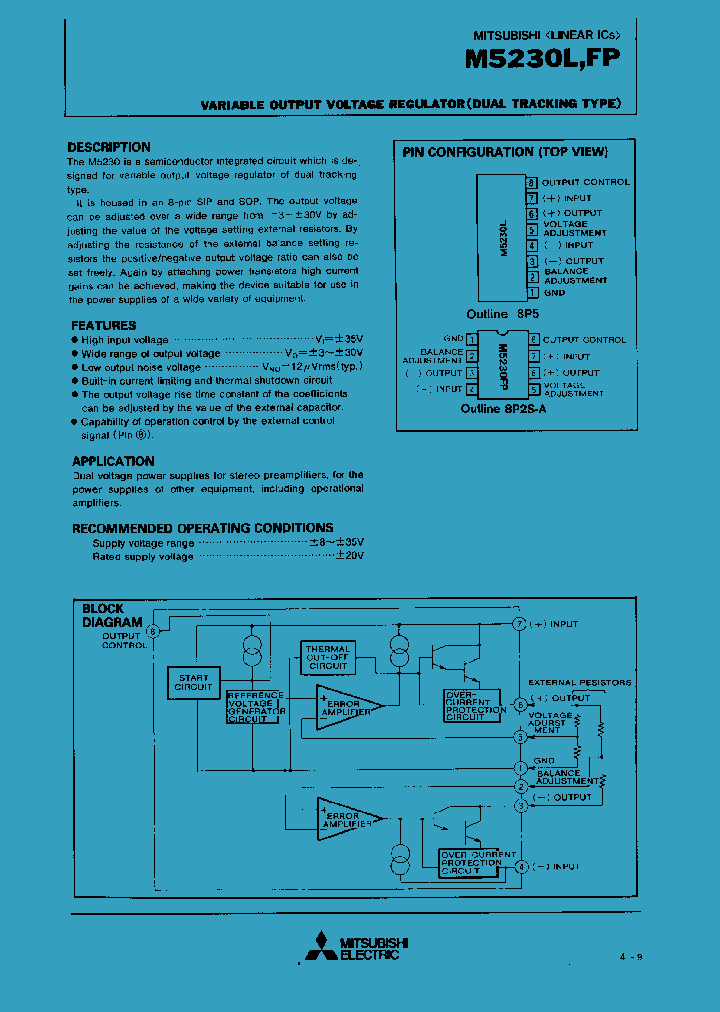 M5230L_178113.PDF Datasheet Download --- IC-ON-LINE