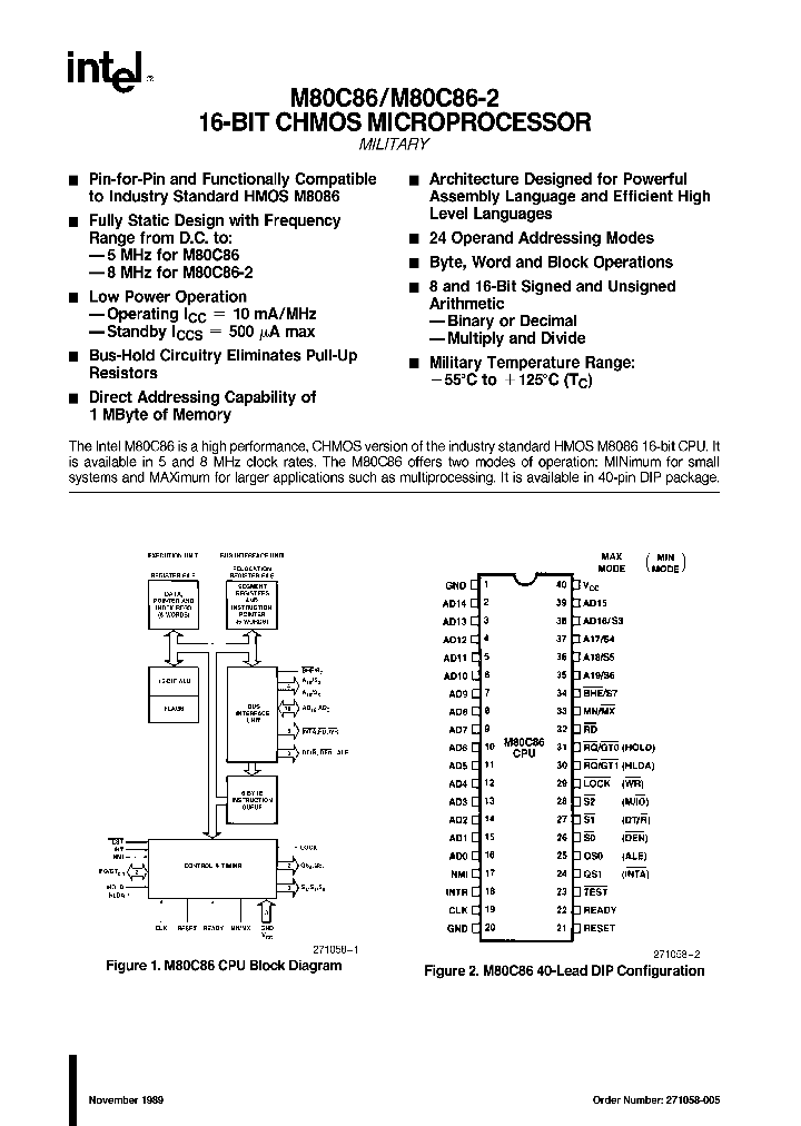 M80C86_129513.PDF Datasheet Download --- IC-ON-LINE