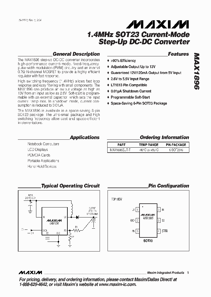 MAX189_29397.PDF Datasheet Download --- IC-ON-LINE