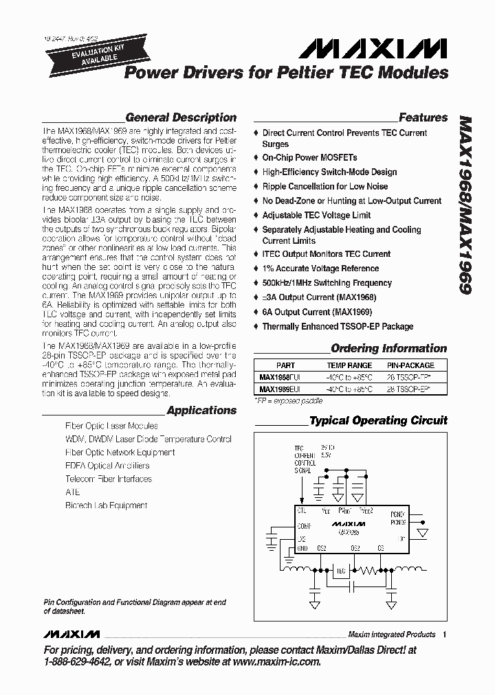MAX1968-MAX1969_152849.PDF Datasheet Download --- IC-ON-LINE