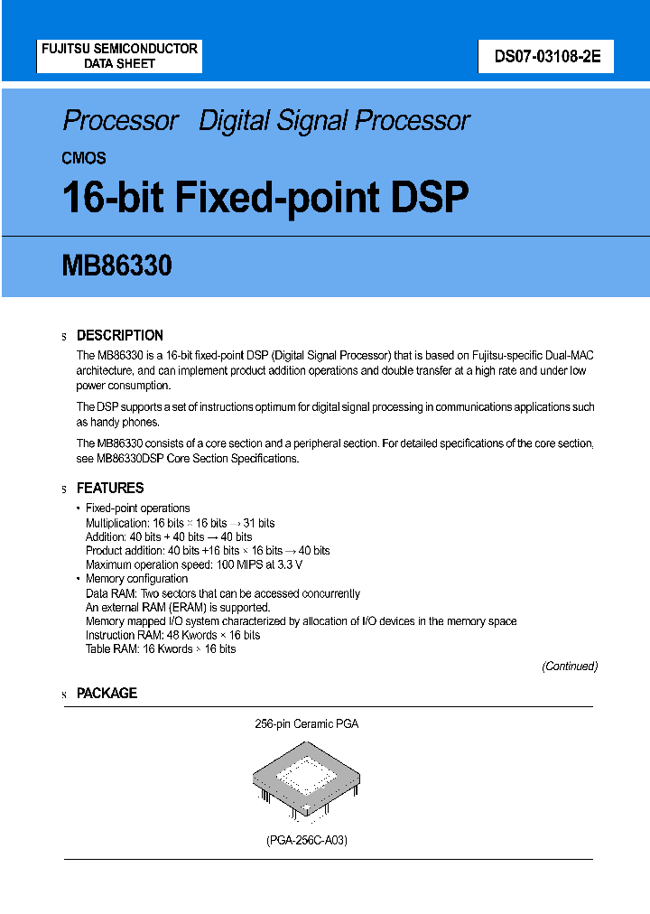 MB86330_37858.PDF Datasheet Download --- IC-ON-LINE