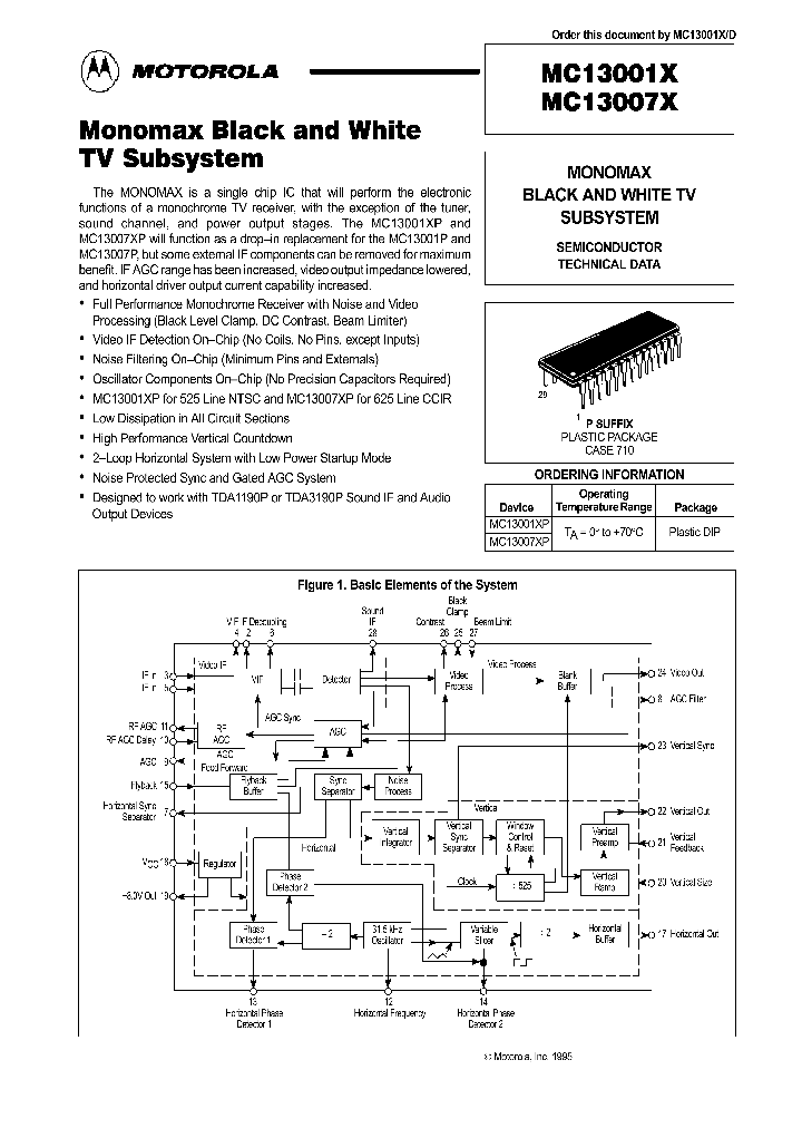 MC13001XP_23628.PDF Datasheet Download --- IC-ON-LINE