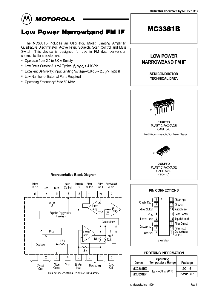 MC3361_30940.PDF Datasheet Download --- IC-ON-LINE