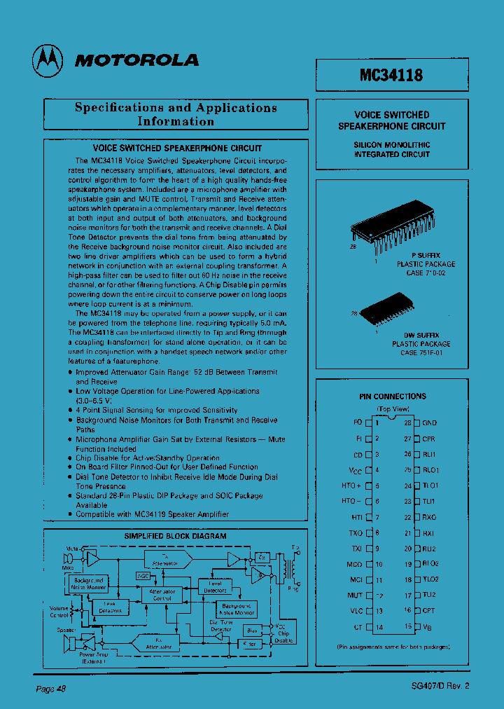 MC34118_30987.PDF Datasheet Download --- IC-ON-LINE