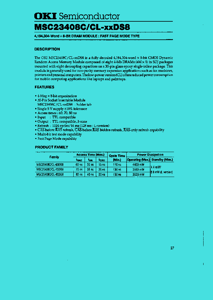 MSC23408C_38683.PDF Datasheet Download --- IC-ON-LINE